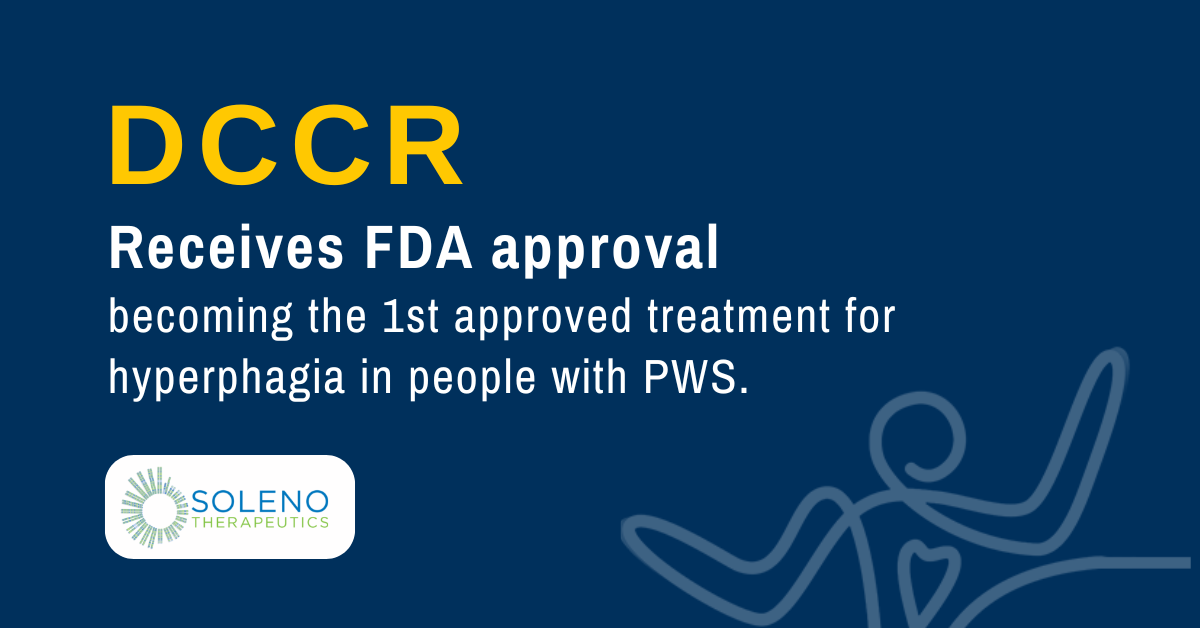 DCCR (VYKAT XR) Approved for Treating Hyperphagia in Prader-Willi Syndrome